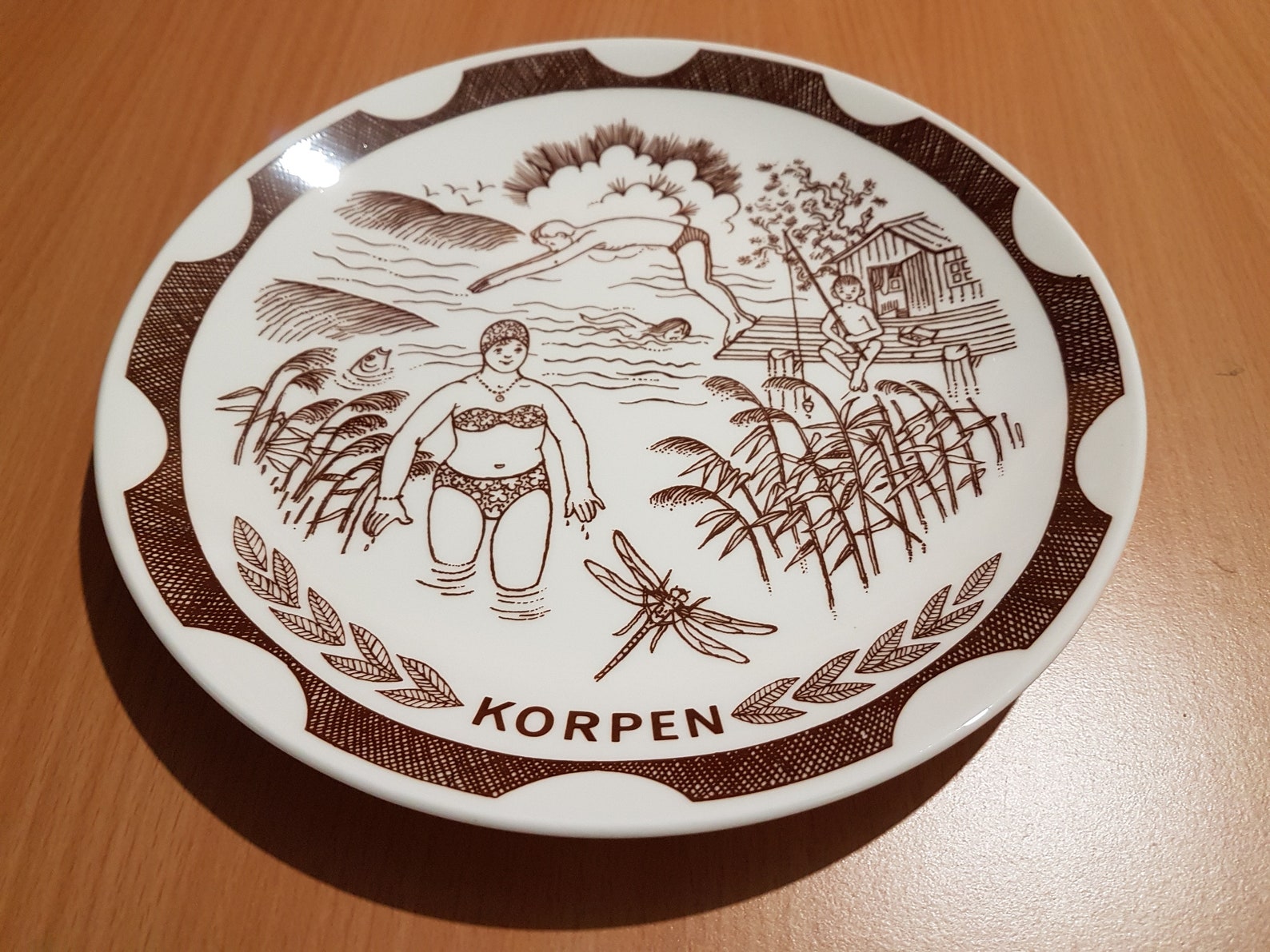 KORPEN 1978 Gustavsberg Plate Design per Beckman, Swedish Vintage Plate ...
