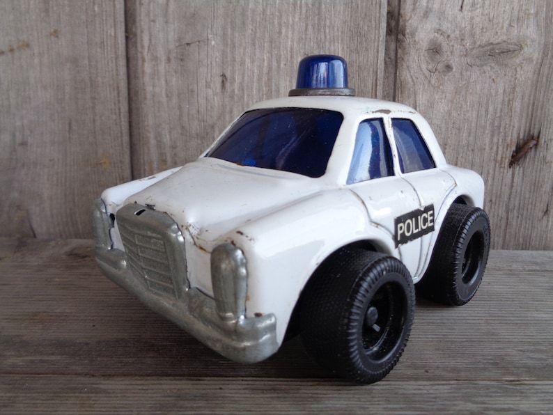 Vintage Toy Car POLICE; Collectible Car; Old Metal Toy Car; Vintage Toy ...