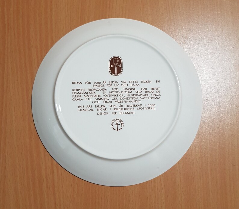 KORPEN 1978 Gustavsberg Plate Design per Beckman, Swedish Vintage Plate ...