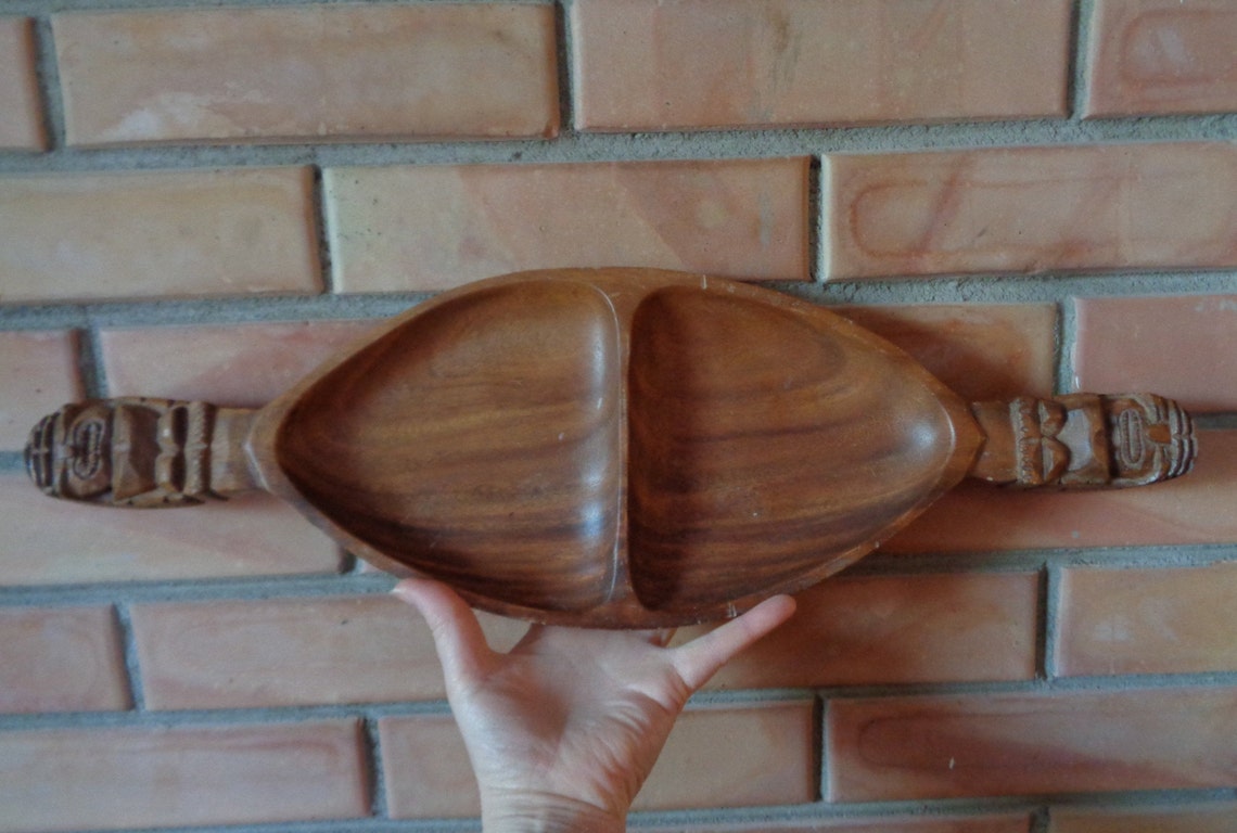 Scandinavian Vintage Serving Tray L23"x W7" Long Divided Platter ...