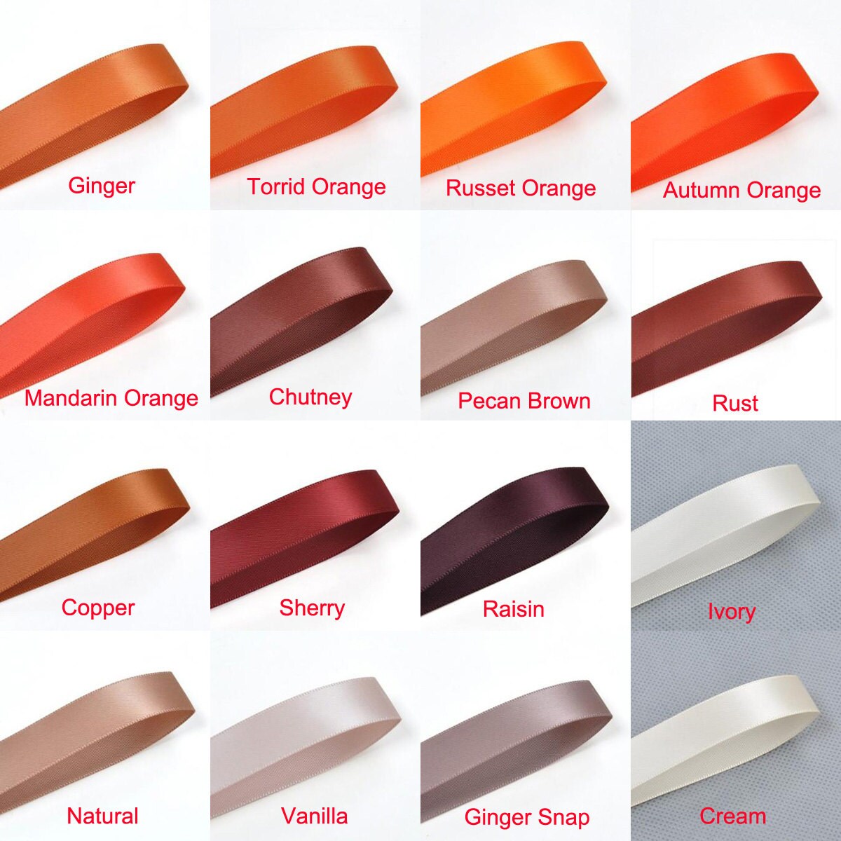 196 Colors 14 Widths Polyester Satin Ribbon to Choose 100 Yards 1-1/2 ...