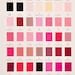 196 Colors Grosgrain Ribbon Color Charts, 14 Width to Choose 3/8 ...