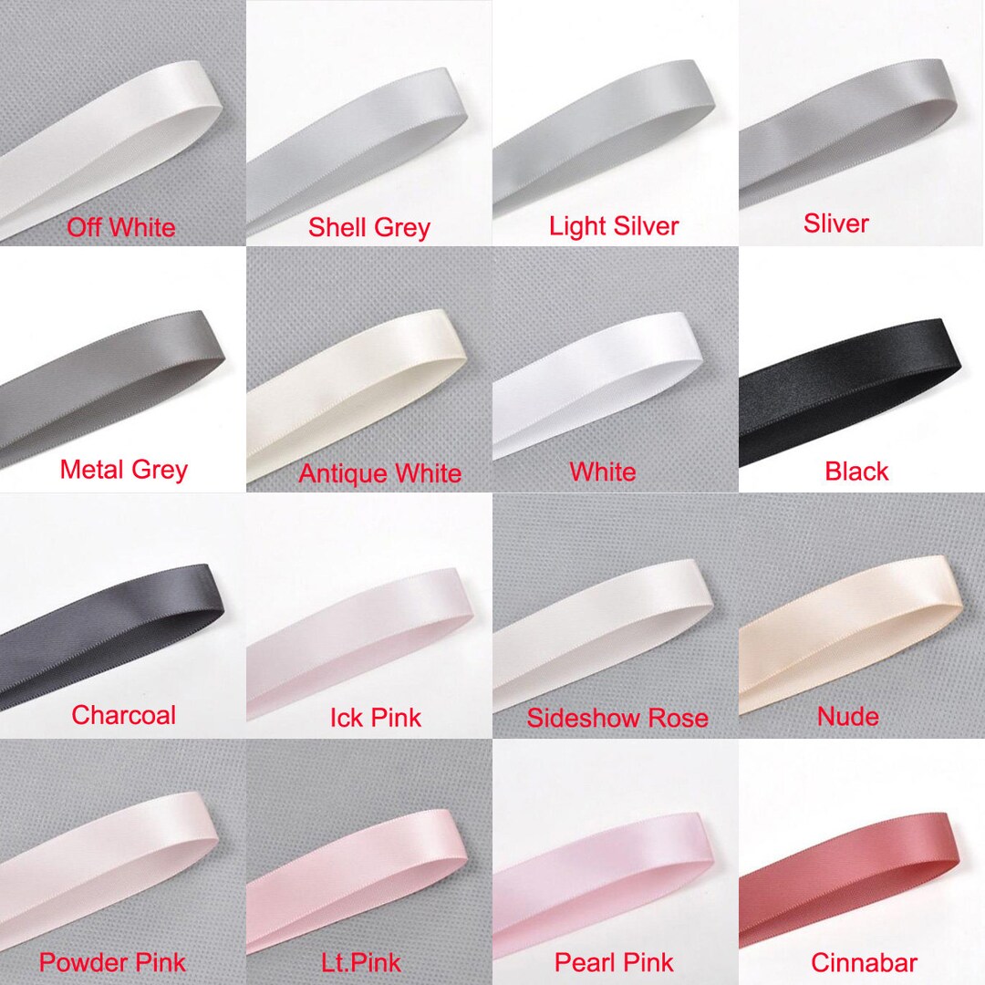 100 Yards 38mm or 1-1/2" Double Face Satin Ribbon You Choose From 196 ...