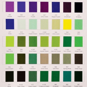 196 Colors Grosgrain Ribbon Color Charts, 14 Width to Choose 3/8 ...