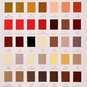196 Colors Grosgrain Ribbon Color Charts, 14 Width to Choose 3/8 ...