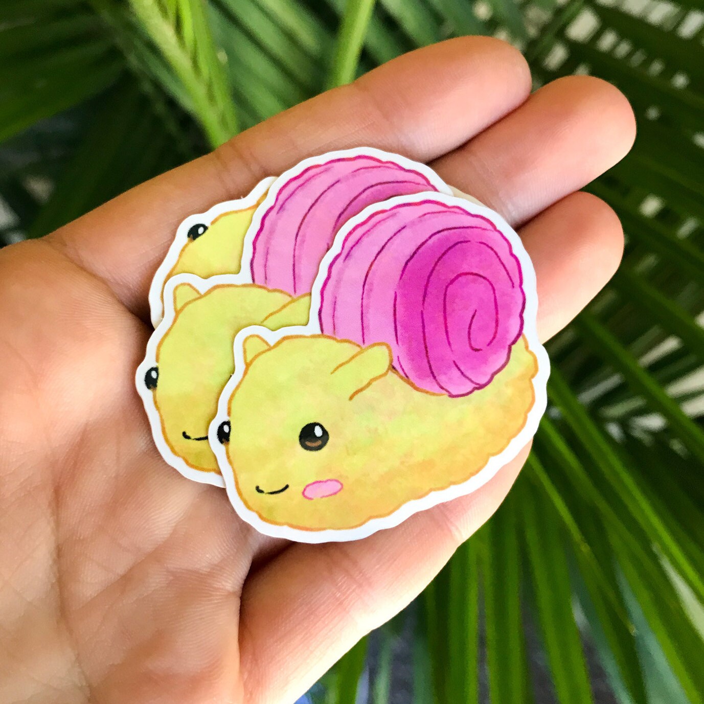 Crochet Snail Vinyl Sticker Snail Sticker Crochet Sticker | Etsy