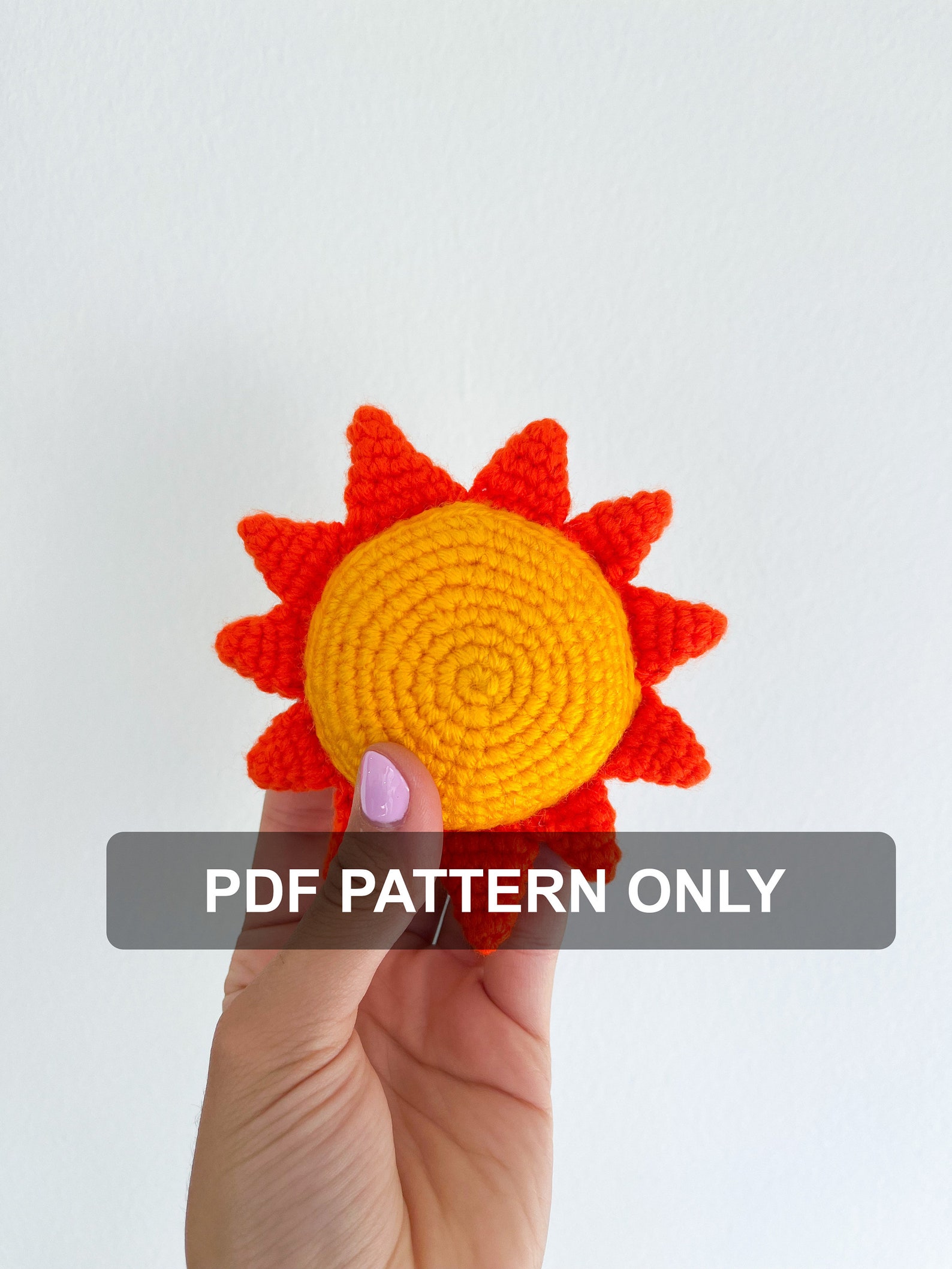 DIGITAL Crochet Sun Pattern Only Crochet Cute Sun Plush - Etsy