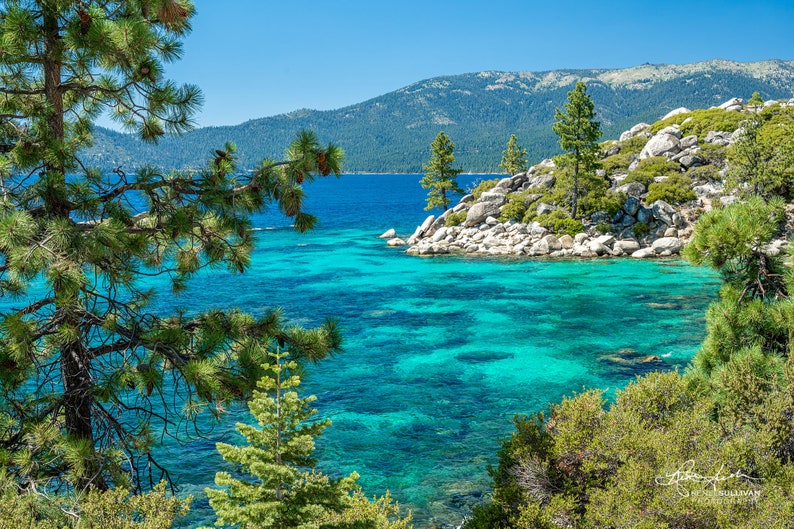 Lake Tahoe/turquoise Mountain Water/fine Art - Etsy