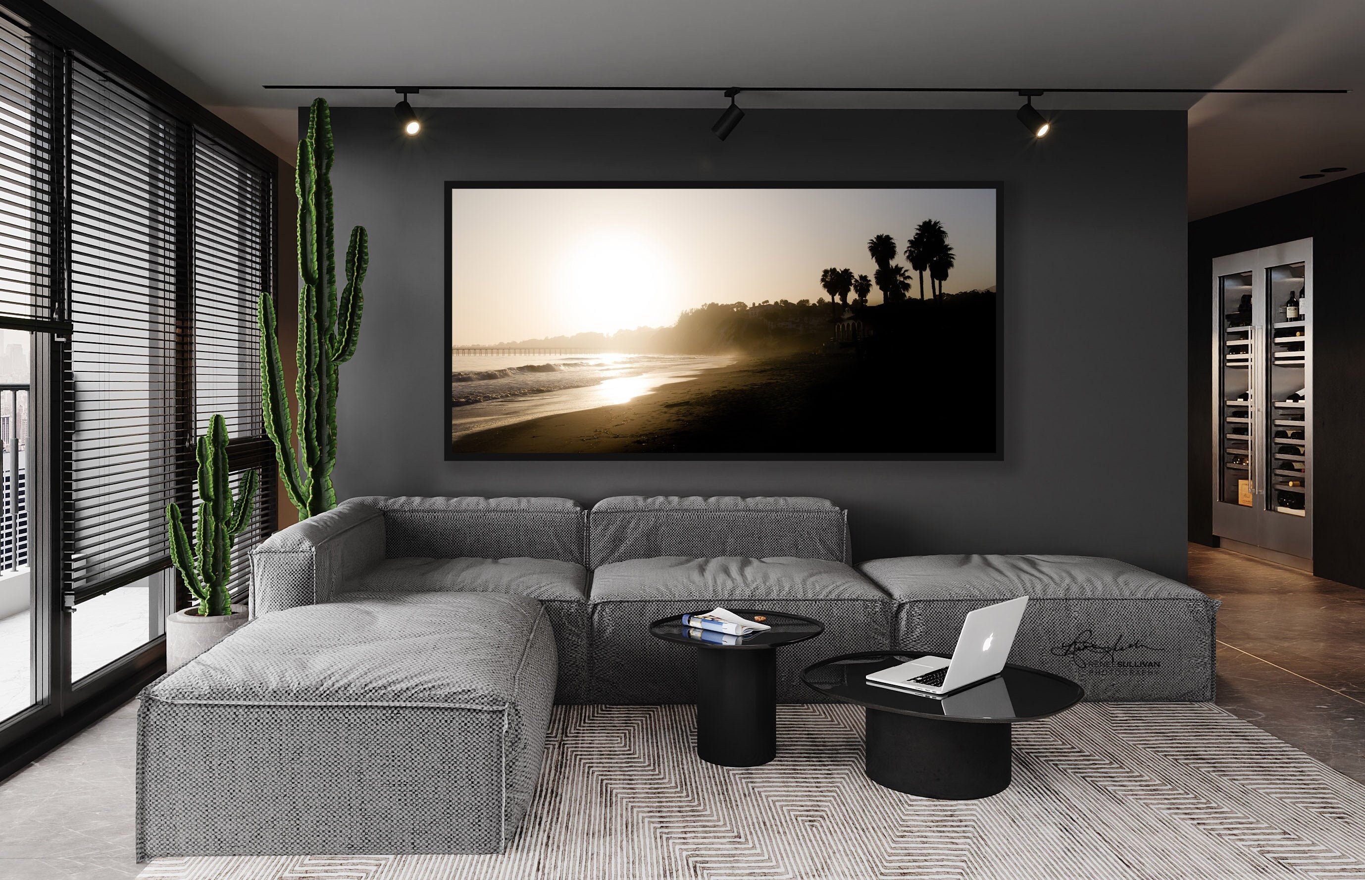 California Ocean Surf Beach Coastal Nature Landscape Long Etsy