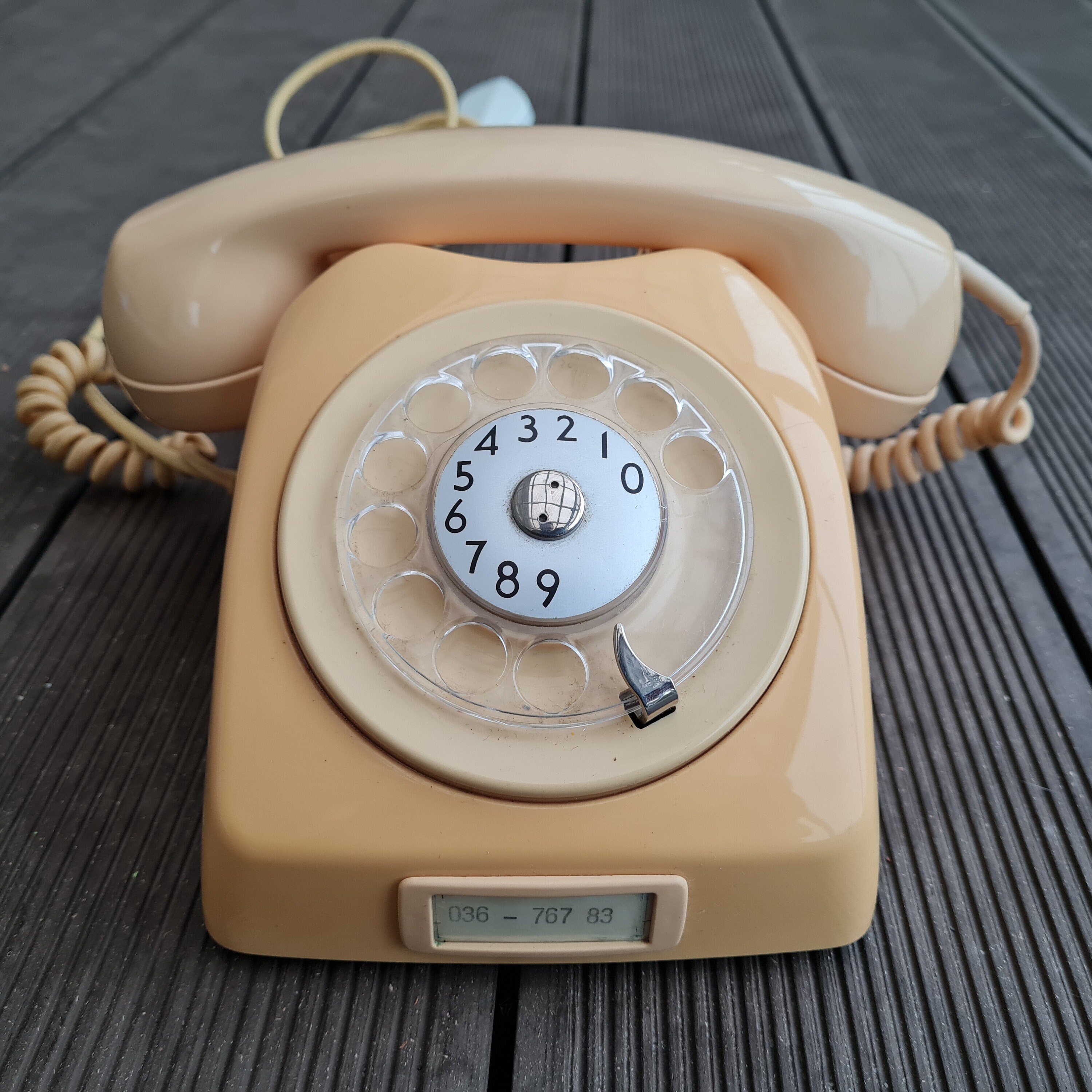 Vintage Retro 1960's Swedish Dialog Telephone Creamy Beige Old School ...