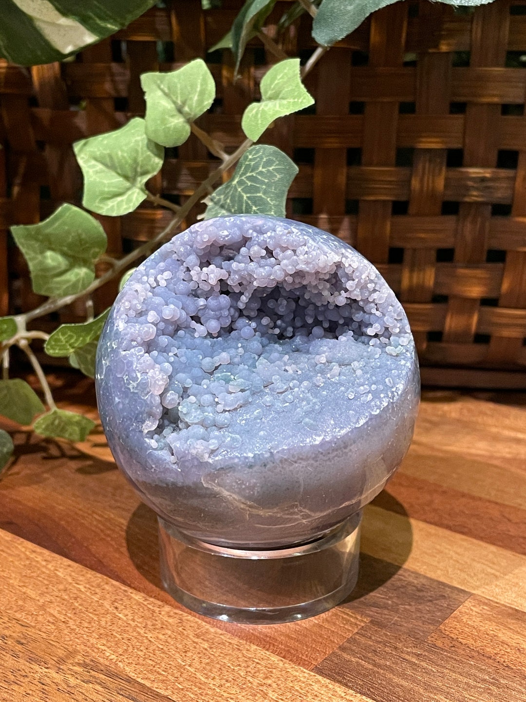 Rare Indonesian Grape Agate Sphere – Natural Crystal for Healing ...