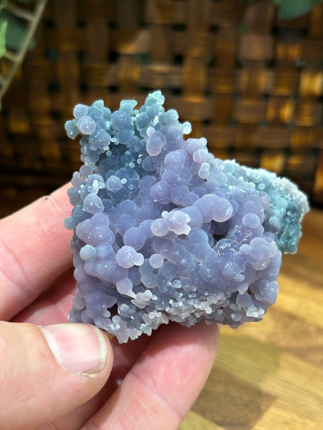 Grape Agate Sparkling Botryoidal Amethyst Cluster an Indonesian ...