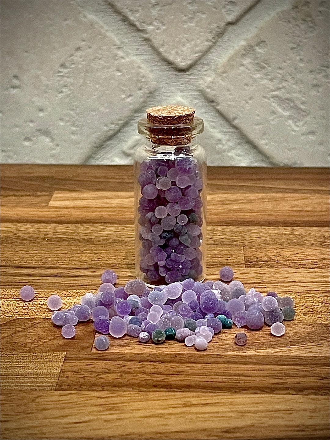 Indonesia Grape Agate Balls - Stunning 40g Jar of Sparkling Purple ...