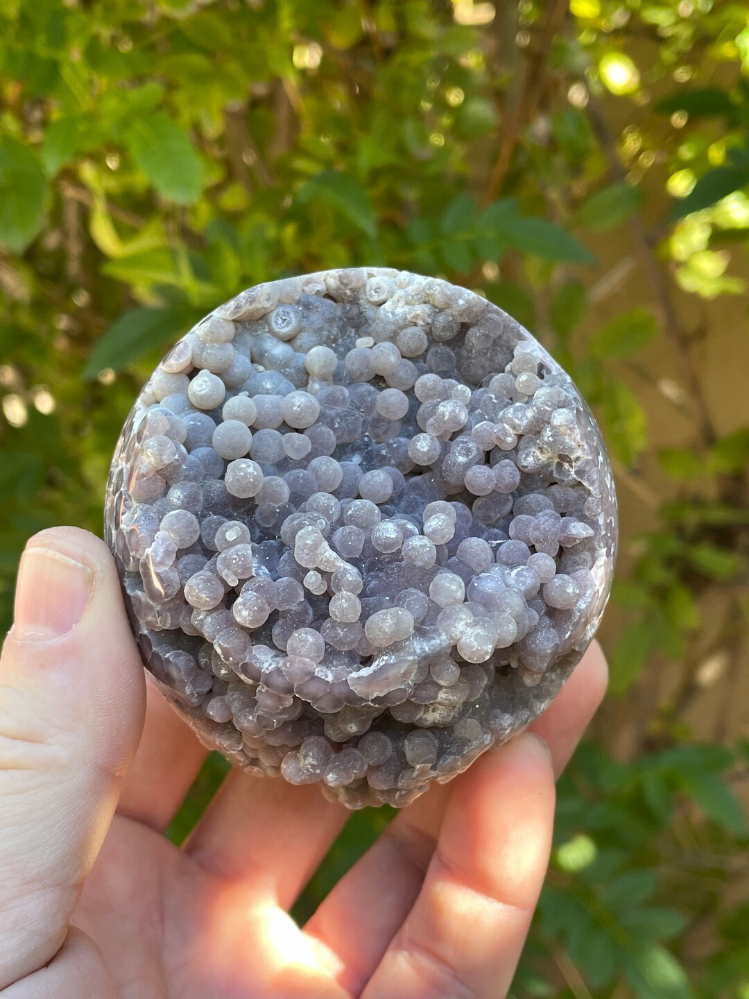 Grape Agate Sphere: Handpicked From Indonesia's Volcanic Caves. Great ...