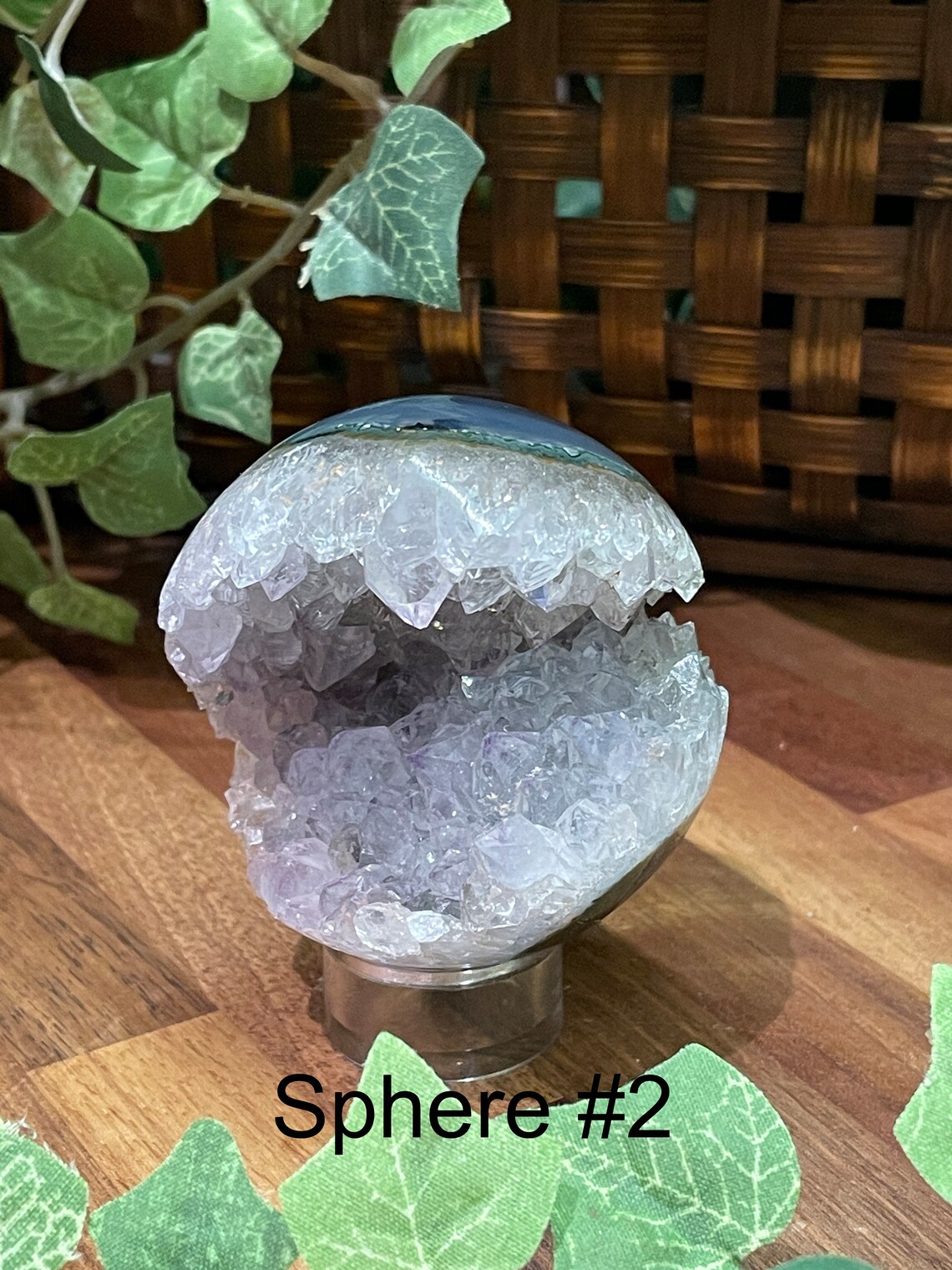 Amethyst Druzy Geode Sphere Balls Uruguay Crystal Handmade Raw ...