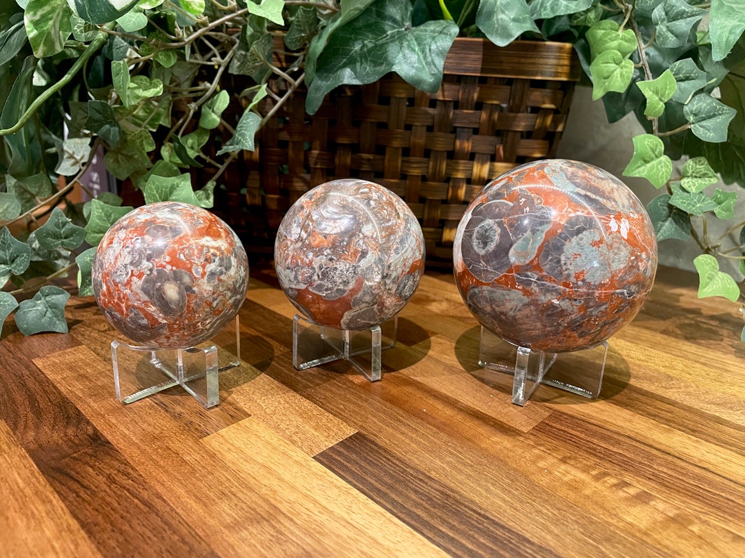 Money Agate Sphere Quartz Crystal Sphere Energy Reiki Healing ...