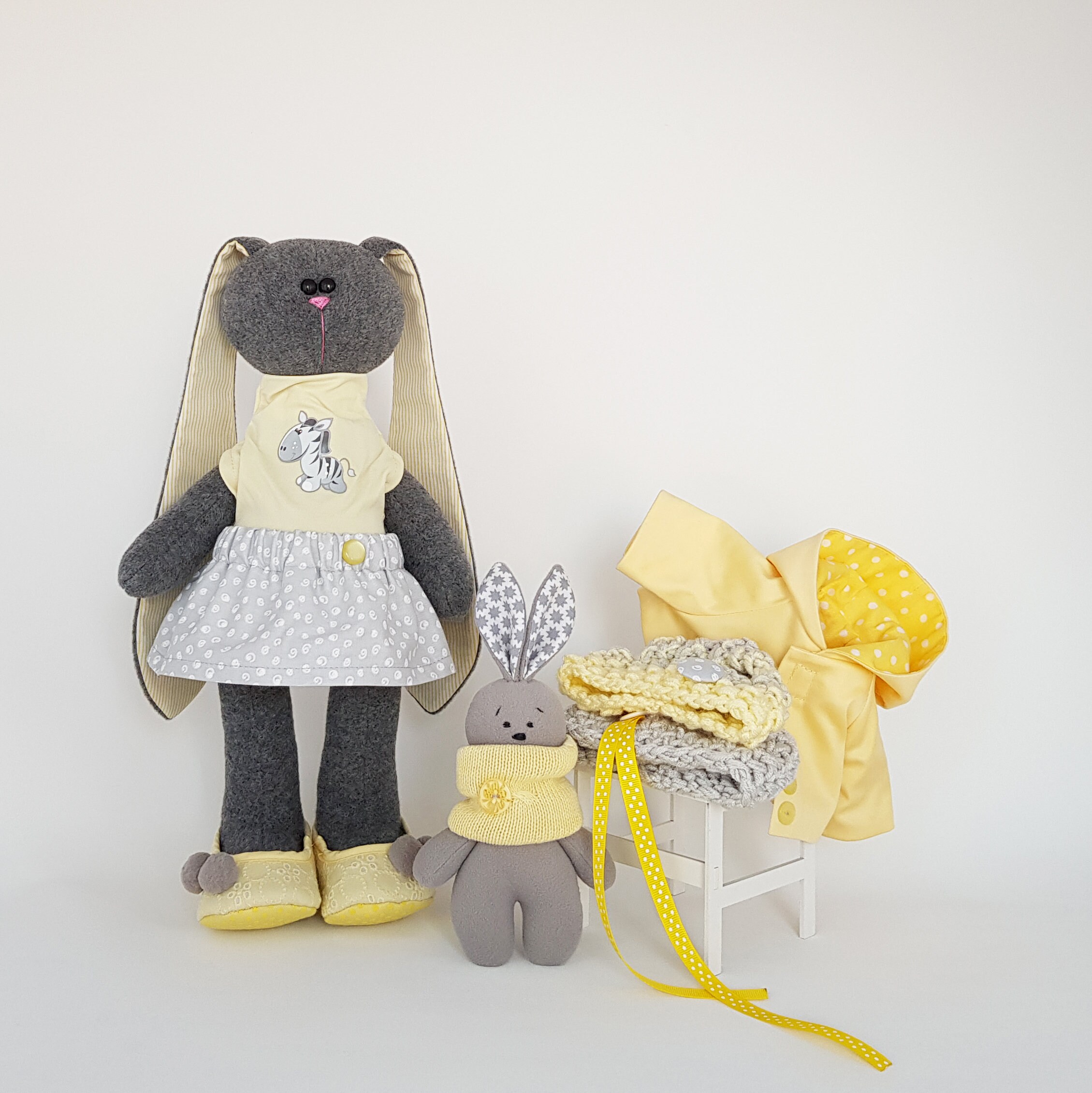 Stuffed Rabbit Doll 14 Inch for Girl Easter Bunny Plush Pink - Etsy