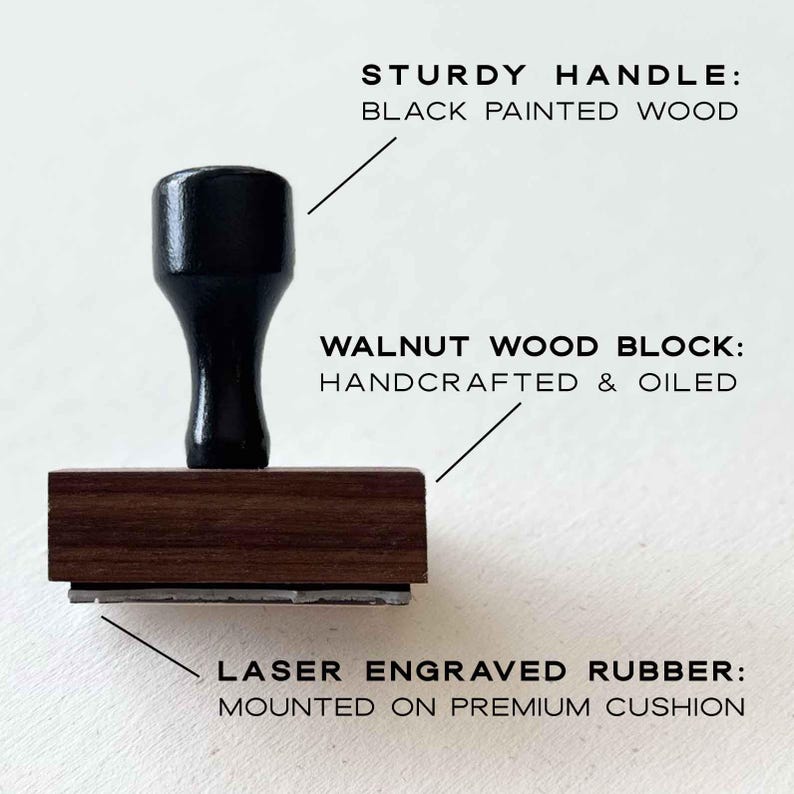 Custom Rubber Ink Stamp – Personalized Logo for Events & Catering - Etsy