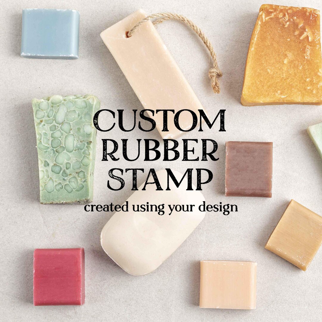Custom Logo Rubber Stamp – Personalized Soap Packaging Stamp - Etsy
