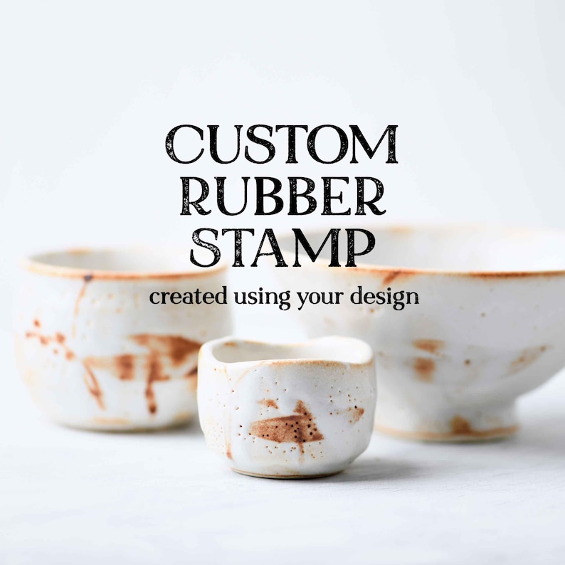 Custom Logo Rubber Stamp for Pottery – Personalized Clay Stamp - Etsy