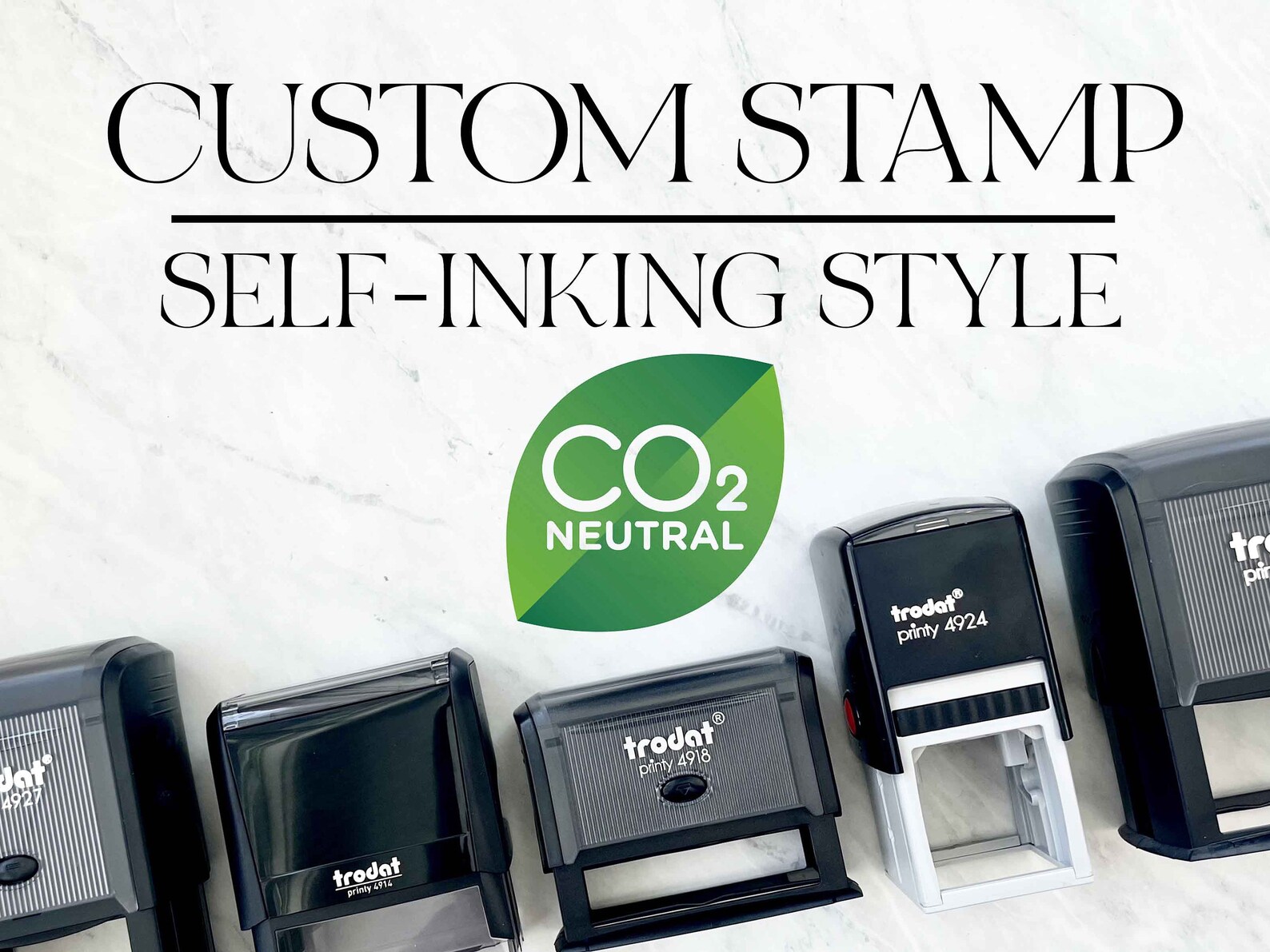 Self Inking Business Branding Stamp Custom Logo Stamp Logo - Etsy