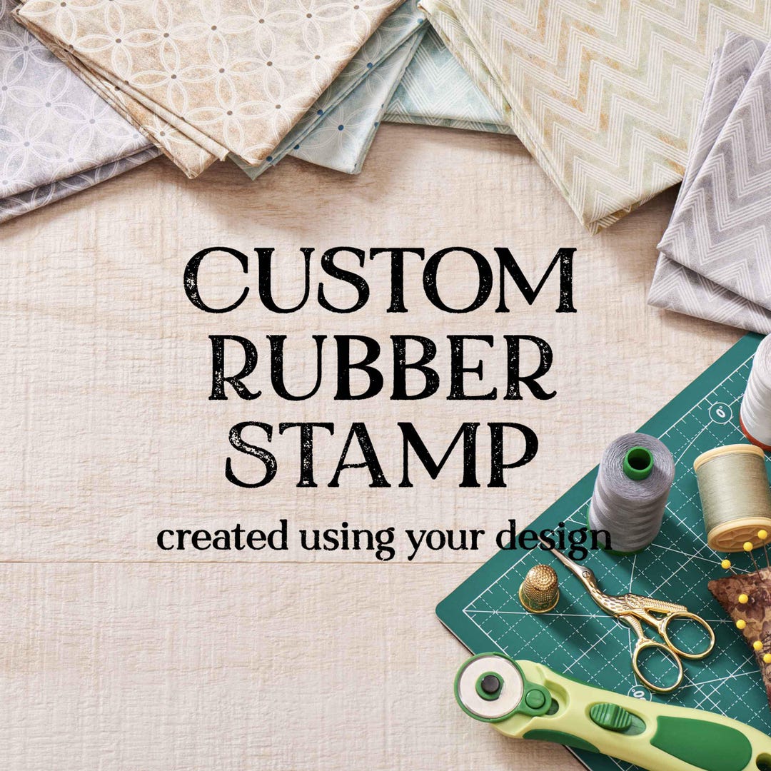Personalized Rubber Stamp for Fabric, Custom Textile Label Stamp - Etsy