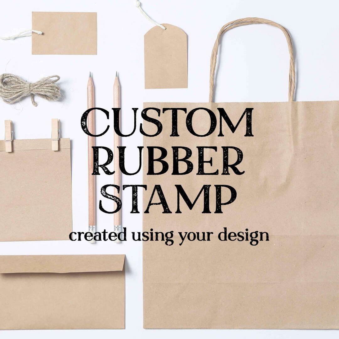 Custom Rubber Stamp, Logo Stamp, Ink Stamp Personalized, Business Stamp ...