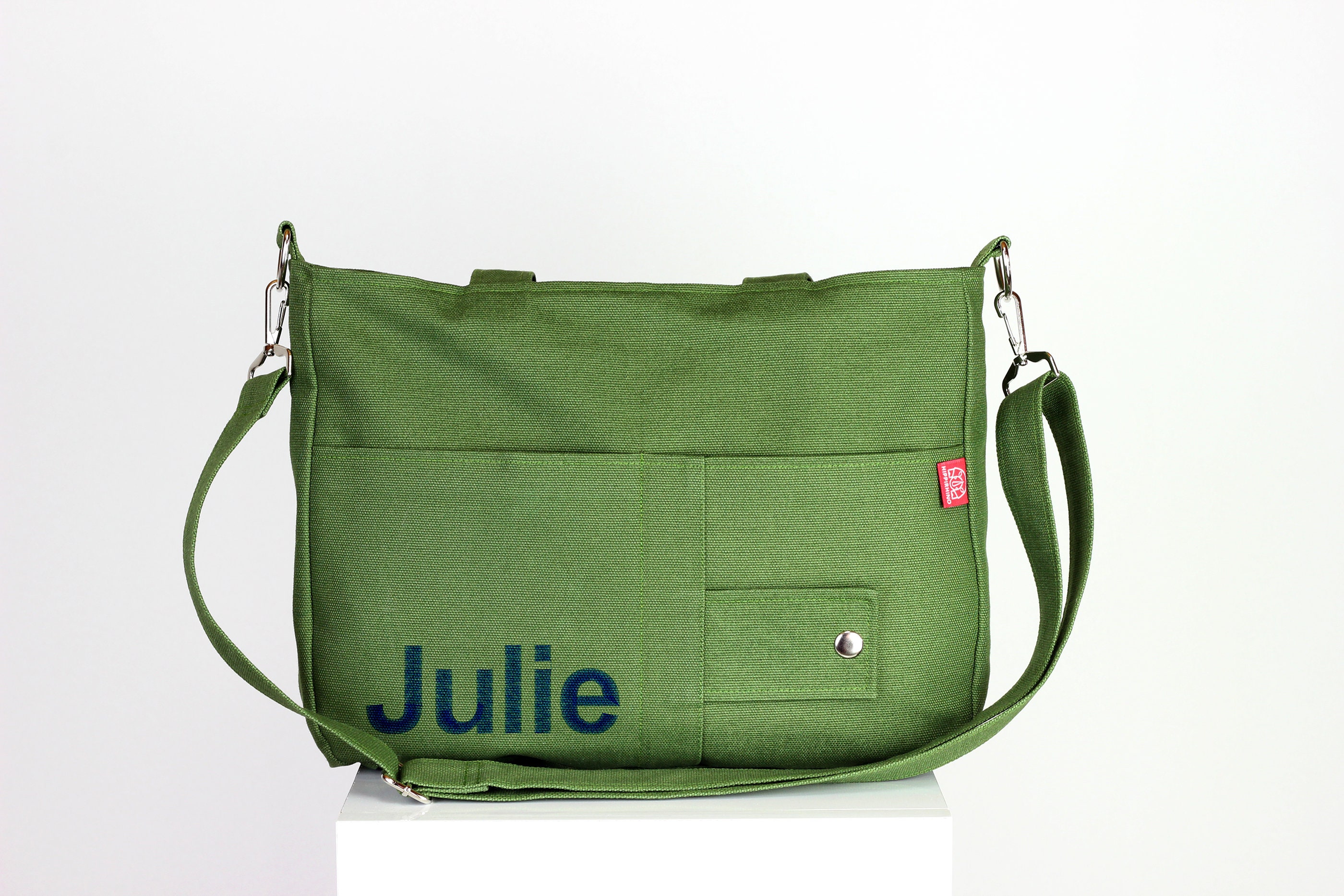 Personalized Monogrammed Custom Embroidered Canvas Purse Bag Initial ...