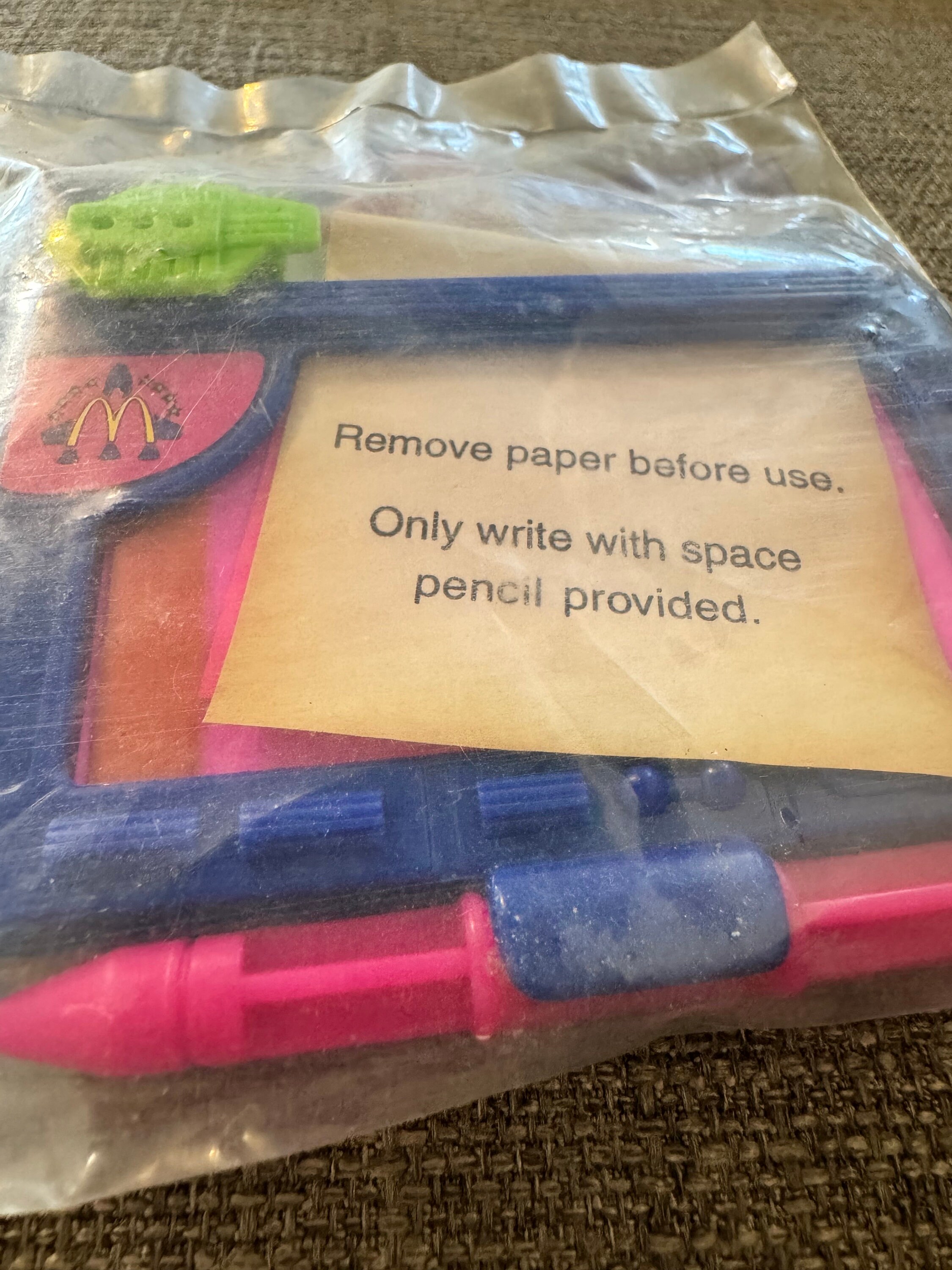 Happy Meal Space Slate Toy With Toy Stylus 1994 - Etsy