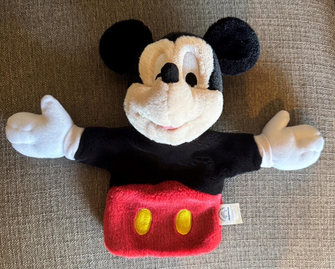 Disney Mickey Mouse Plush Hand Puppet by Applause - Etsy