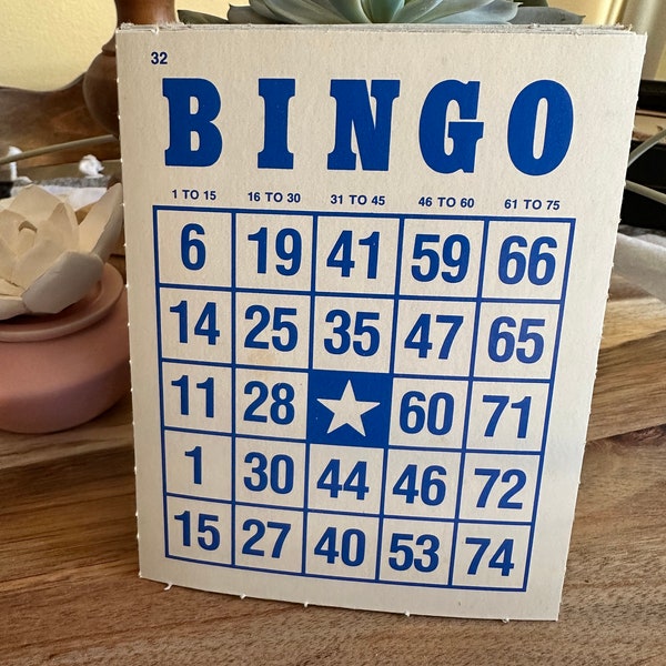 Vintage Bingo Cards - Etsy