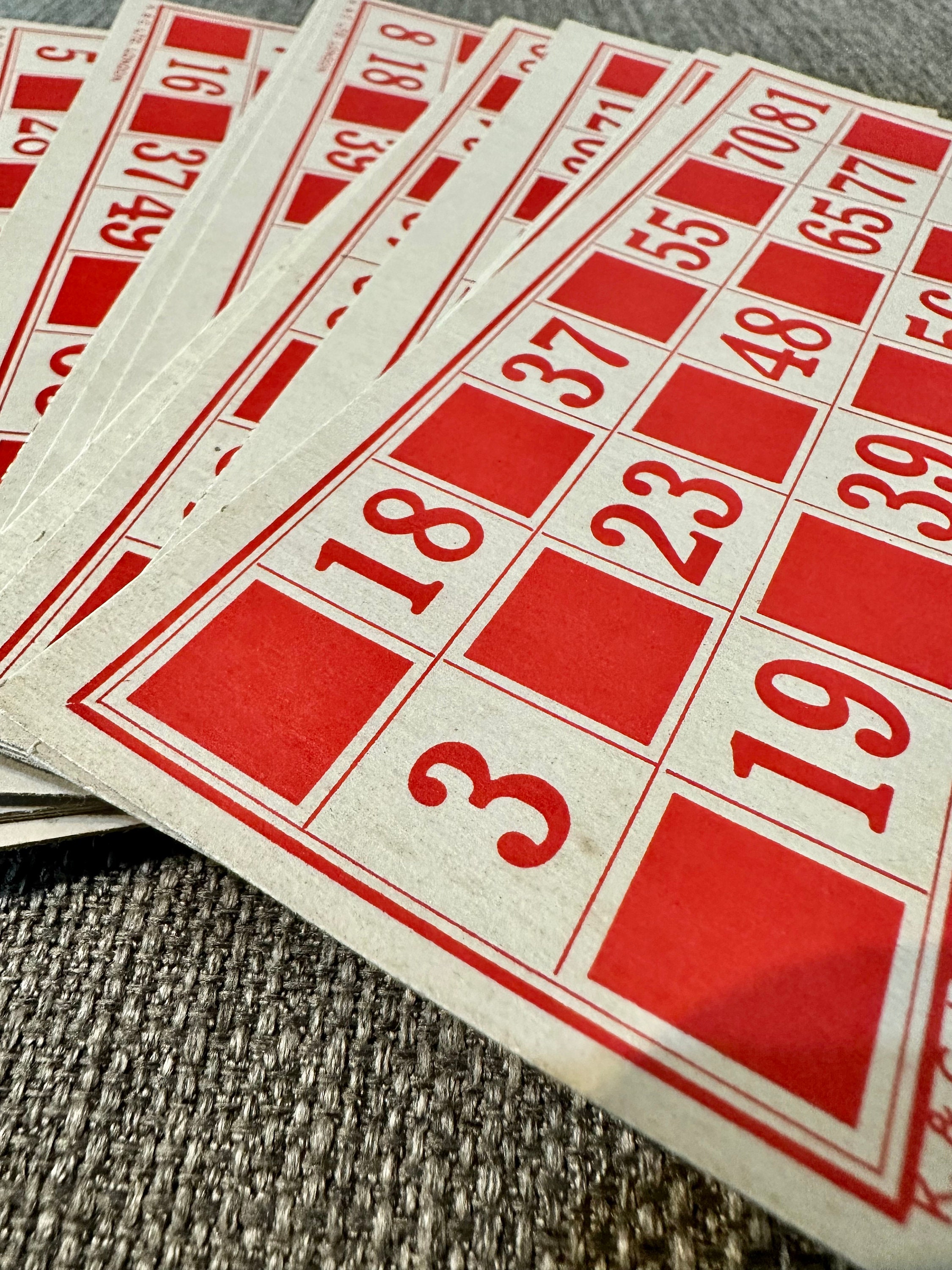 Vintage Lotto Game Cards - Etsy