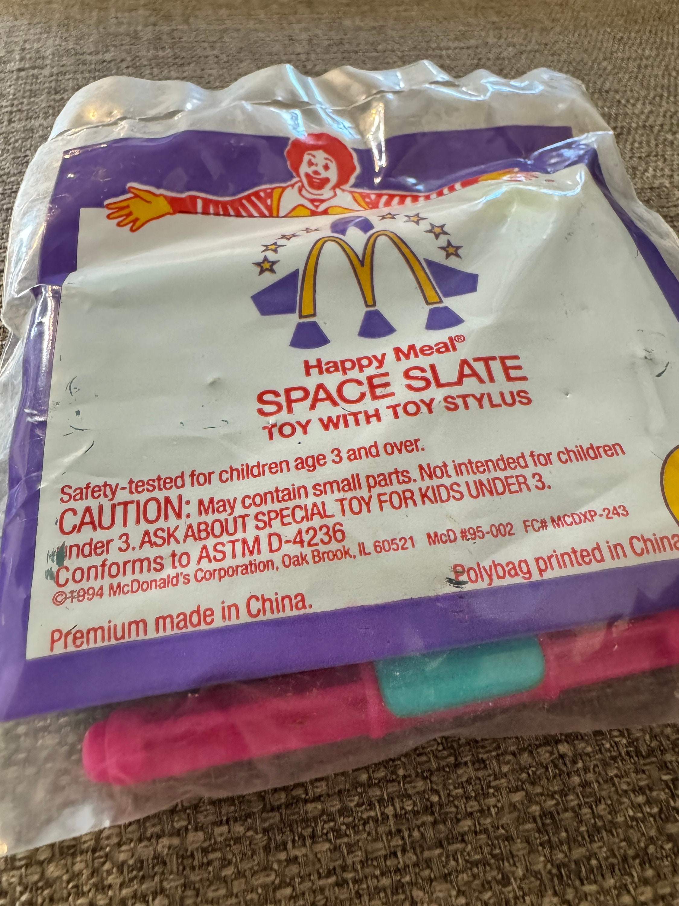 Happy Meal Space Slate Toy With Toy Stylus 1994 - Etsy