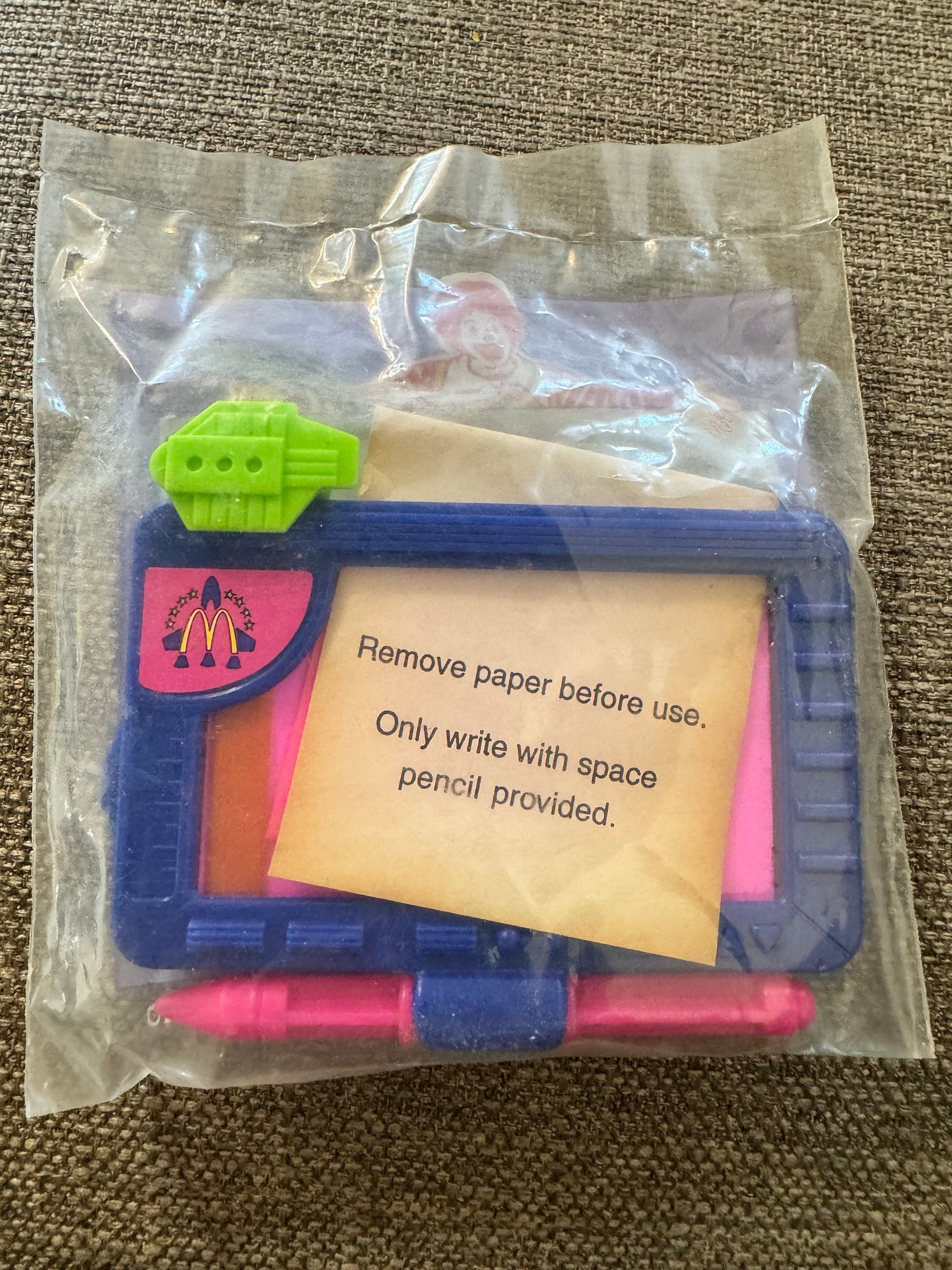 Happy Meal Space Slate Toy With Toy Stylus 1994 - Etsy