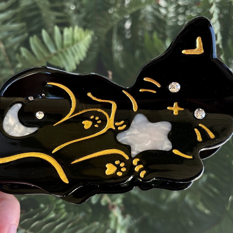 Black Gold Hair Claws - Etsy