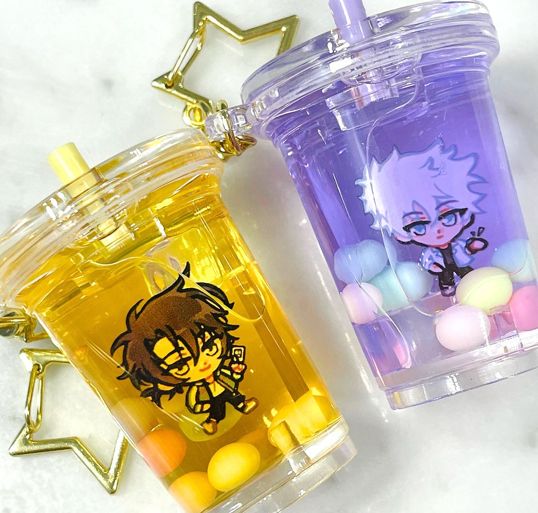 LC Boba Liquid Keychains - Etsy