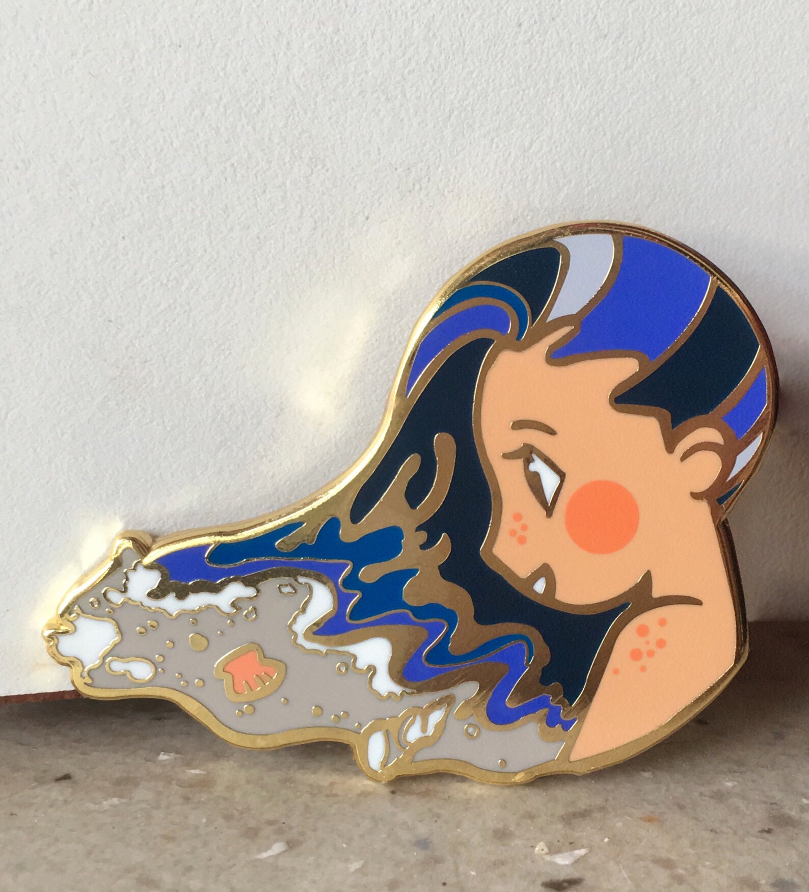 Seashore Enamel Pin - Etsy