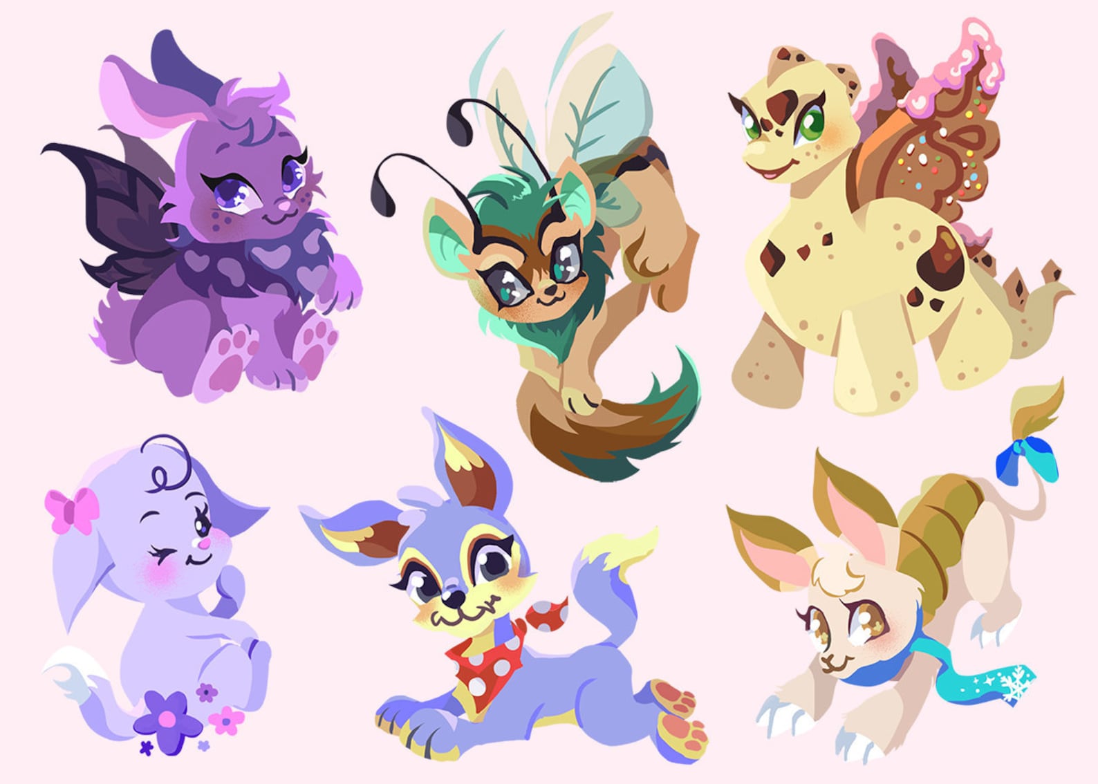 Pastel Virtual Pet Sticker Sheet - Etsy