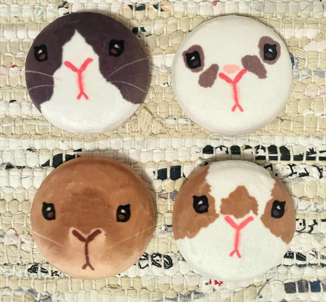 Bunny Plush Button (=’ X ’=) - Etsy