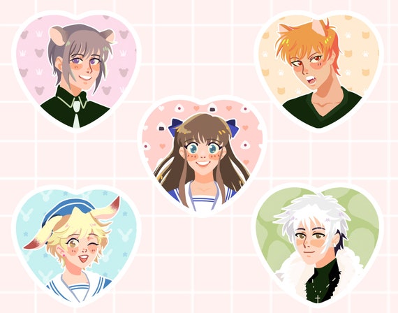 Furuba Heart Buttons | Etsy