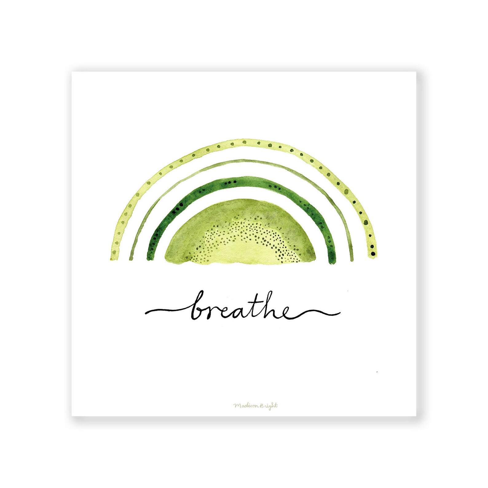 Watercolor Art Print Set: Daily Affirmations Mindful Wall - Etsy