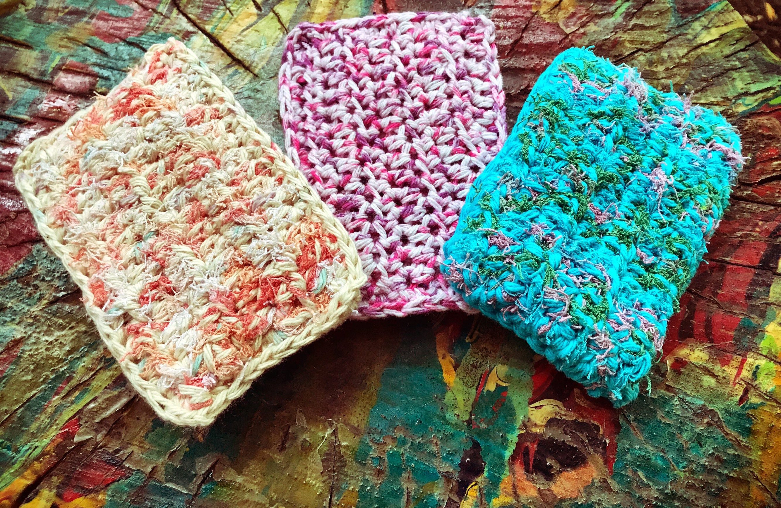 Crochet Double Sided Kitchen Sponge - Etsy