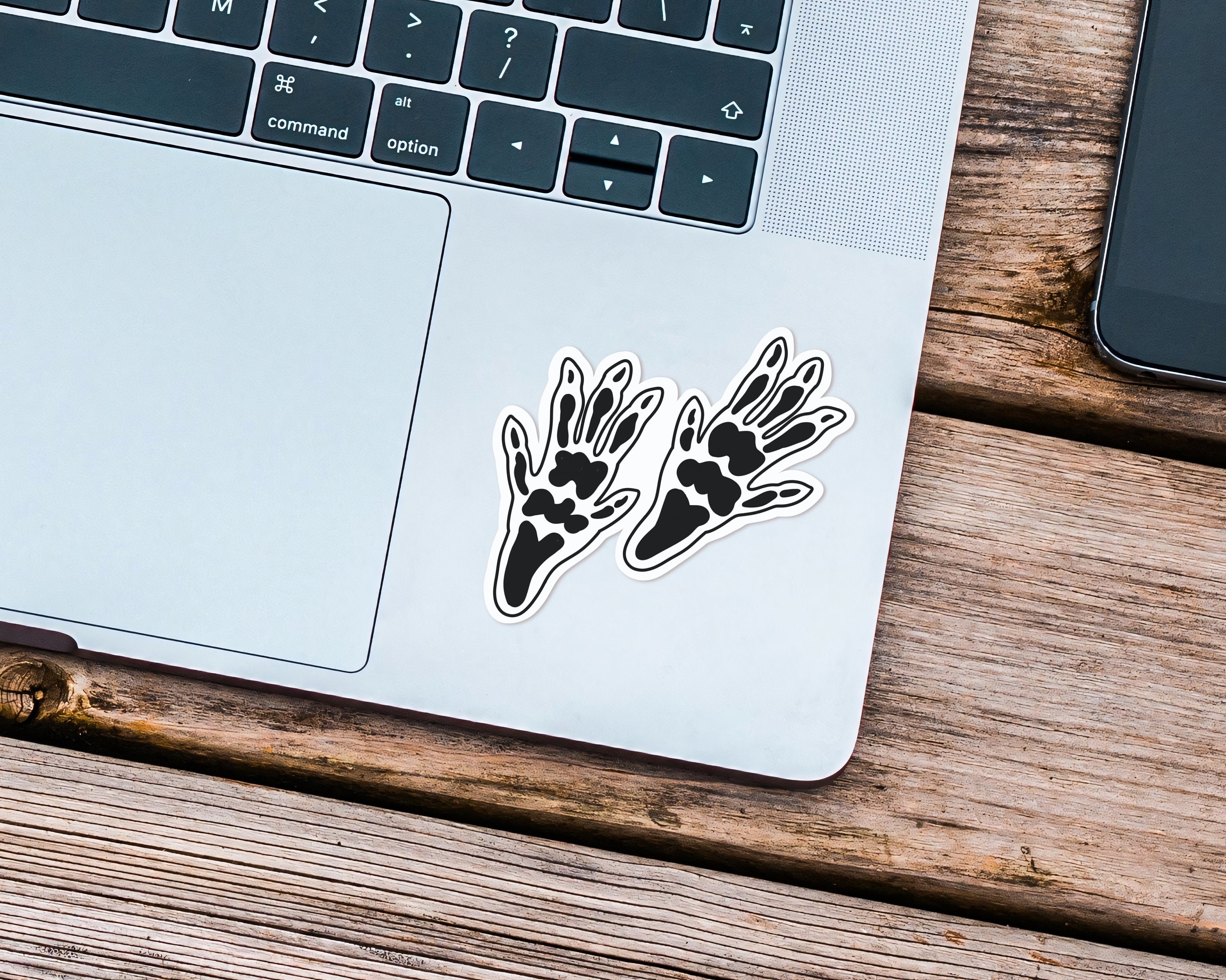 Rat Paw Print Vinyl Sticker, Cute Pet Rat Paw Print Tracks Sticker ...