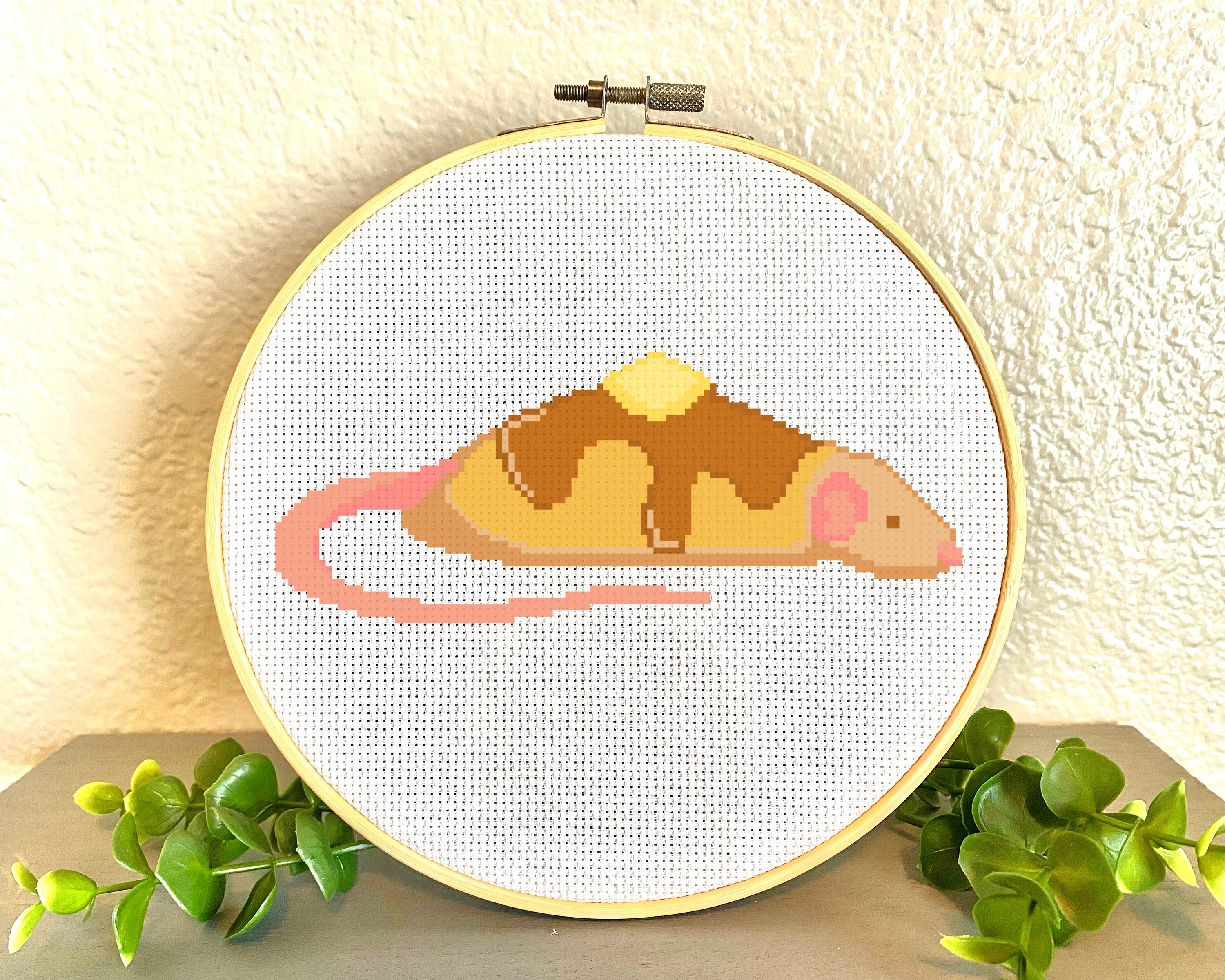 Pancake Mode Cute Rat Cross Stitch Pattern, Pancaking Pet Rat, Pancake ...
