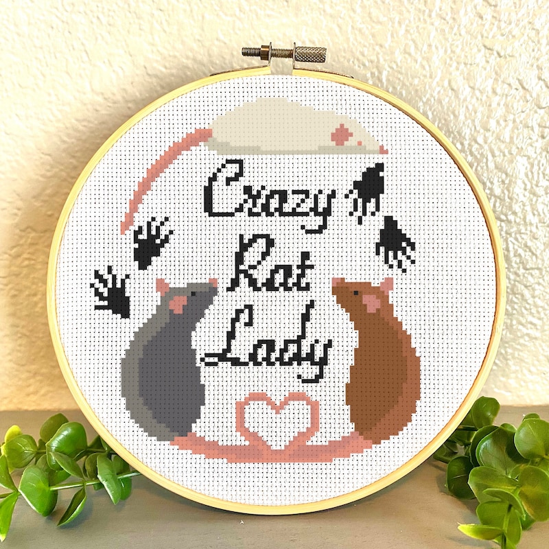 Rat Embroidery - Etsy