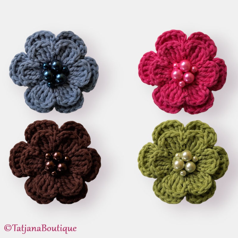 Crocheted Brooch - Etsy