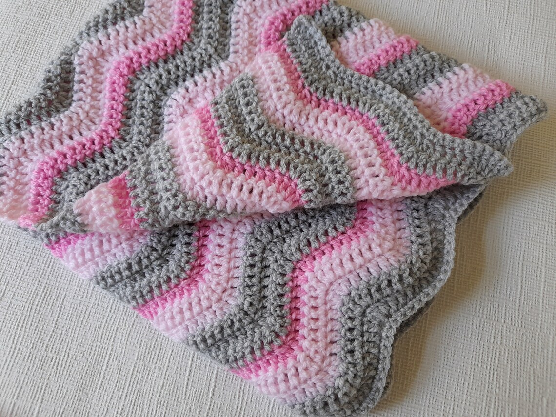 Crochet PATTERN Baby Rippled Blanket Ripple Blanket for Baby - Etsy