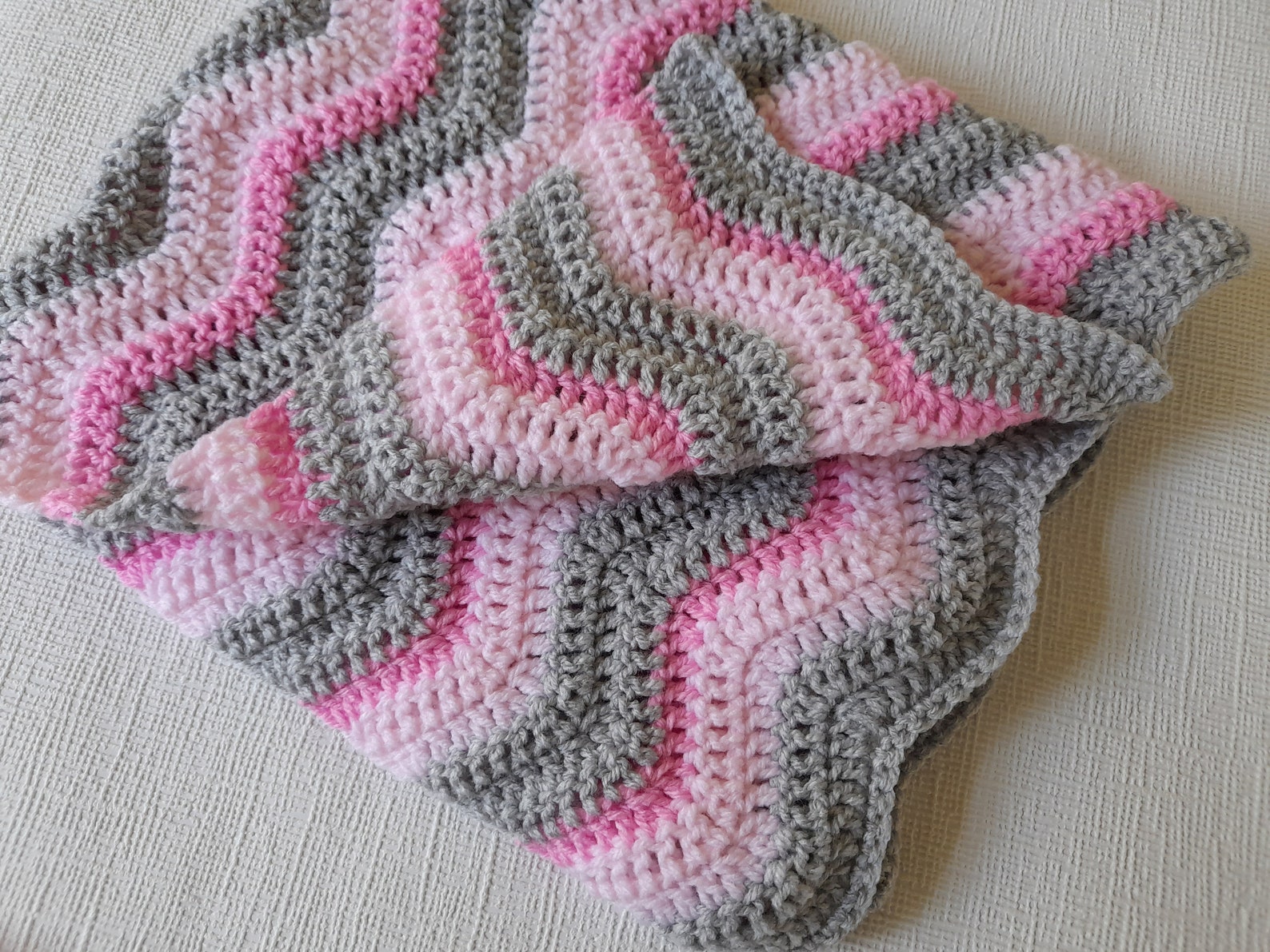 Crochet PATTERN Baby Rippled Blanket Ripple Blanket for Baby - Etsy