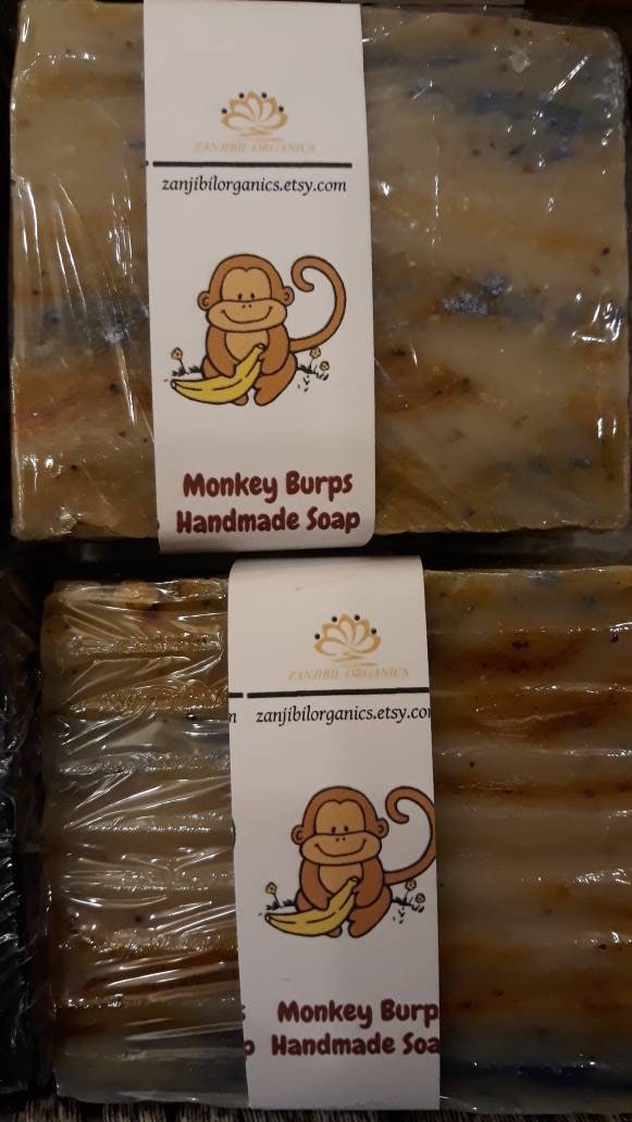 Monkey Burps Soap, Monkey Farts Soap, Handmade Soap, Natural Soap ...