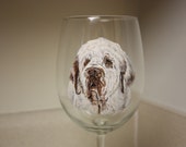 Custom Dog Hand Painted Glass - Etsy